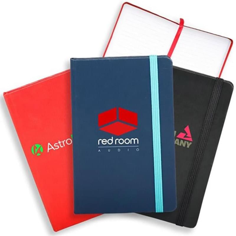 Hardcover Notebooks w/ Matching Color Elastic Band Notepad | proforma